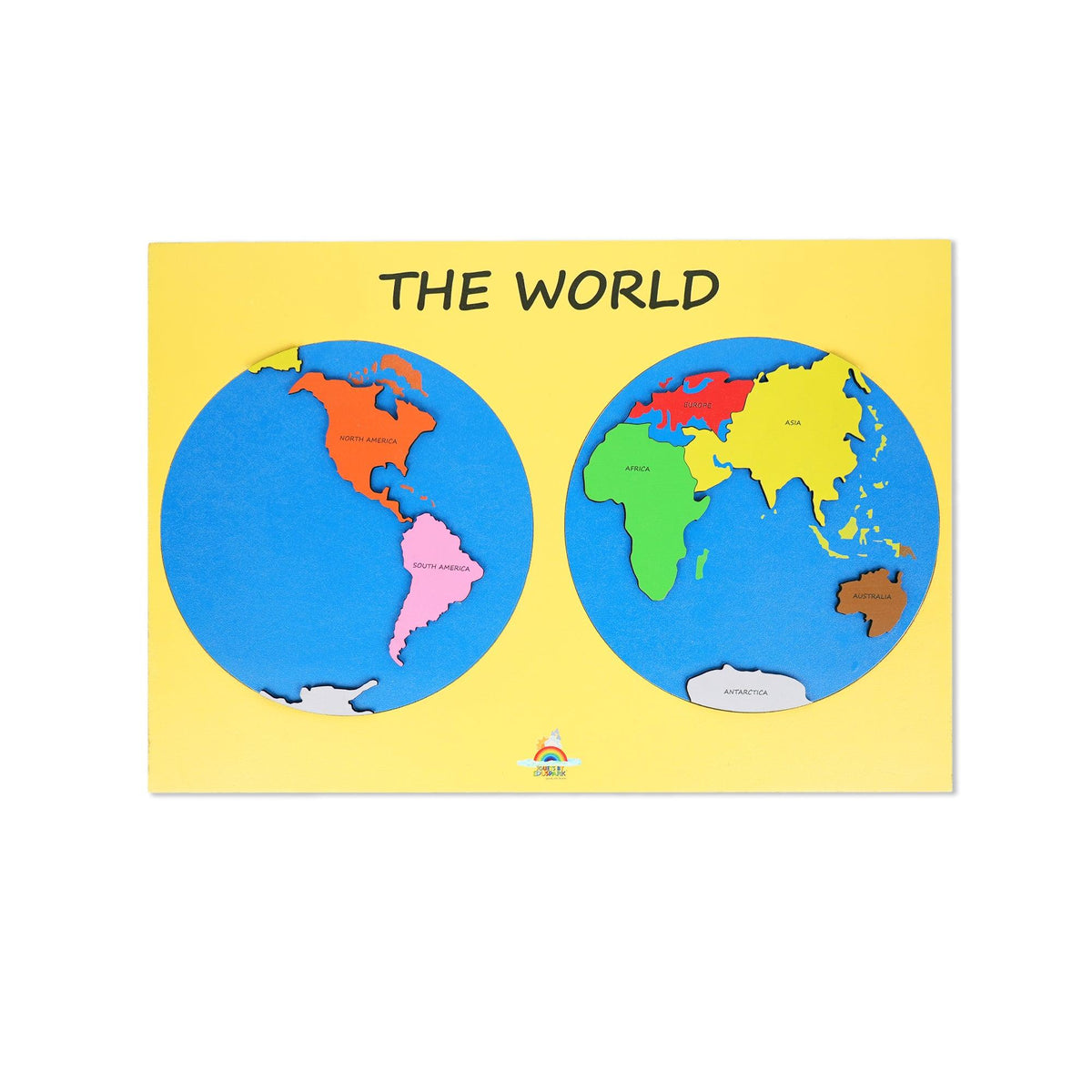 Montessori World Continents Puzzle Map - Eduspark Toys