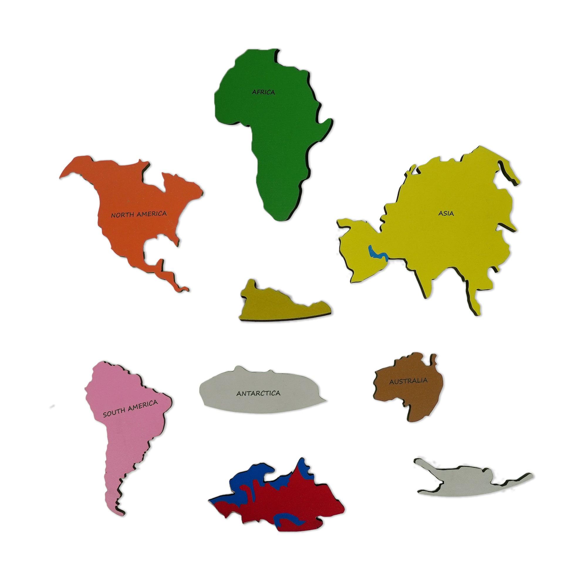 continent cutouts
