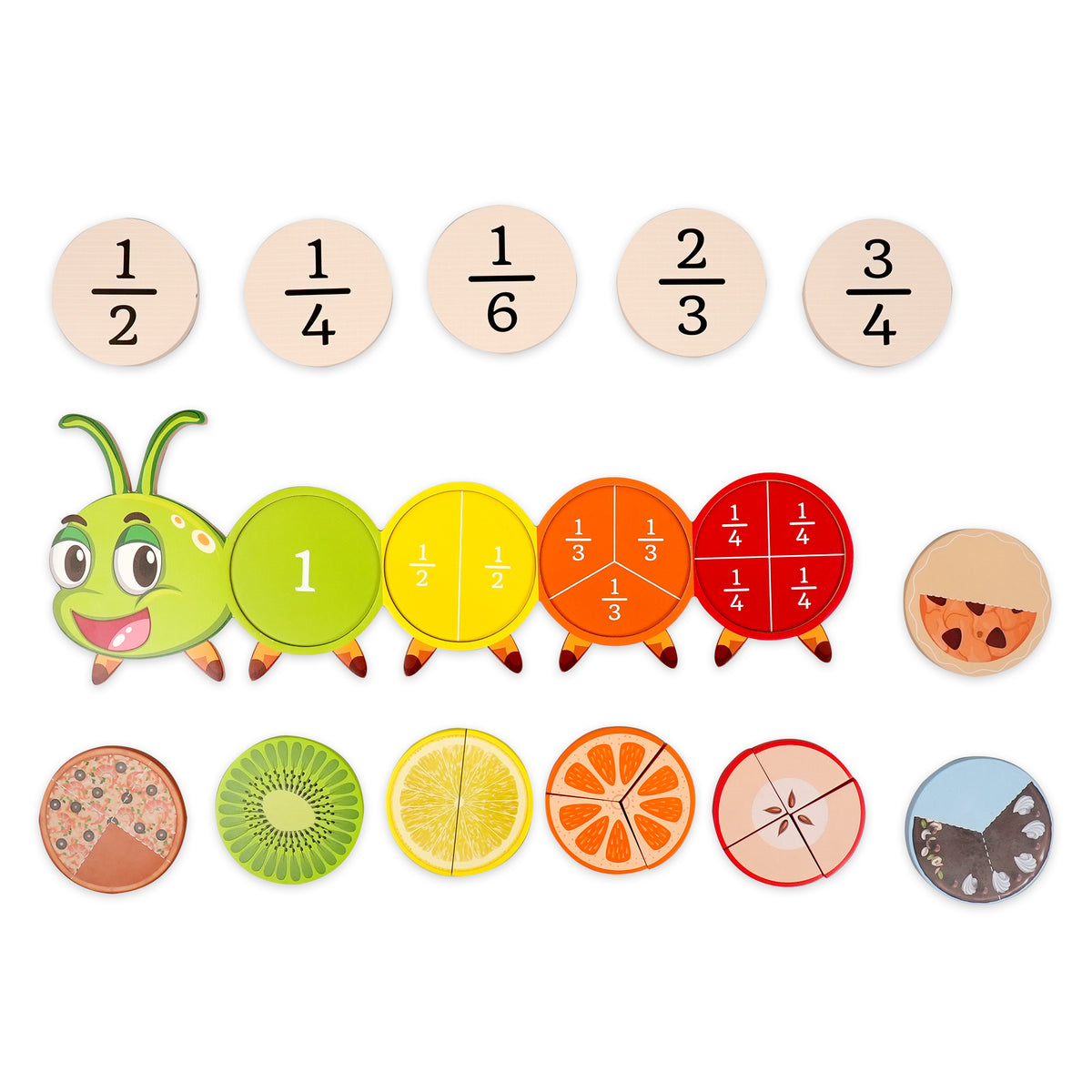 Clever Caterpillar - Fraction Learning – Eduspark Toys