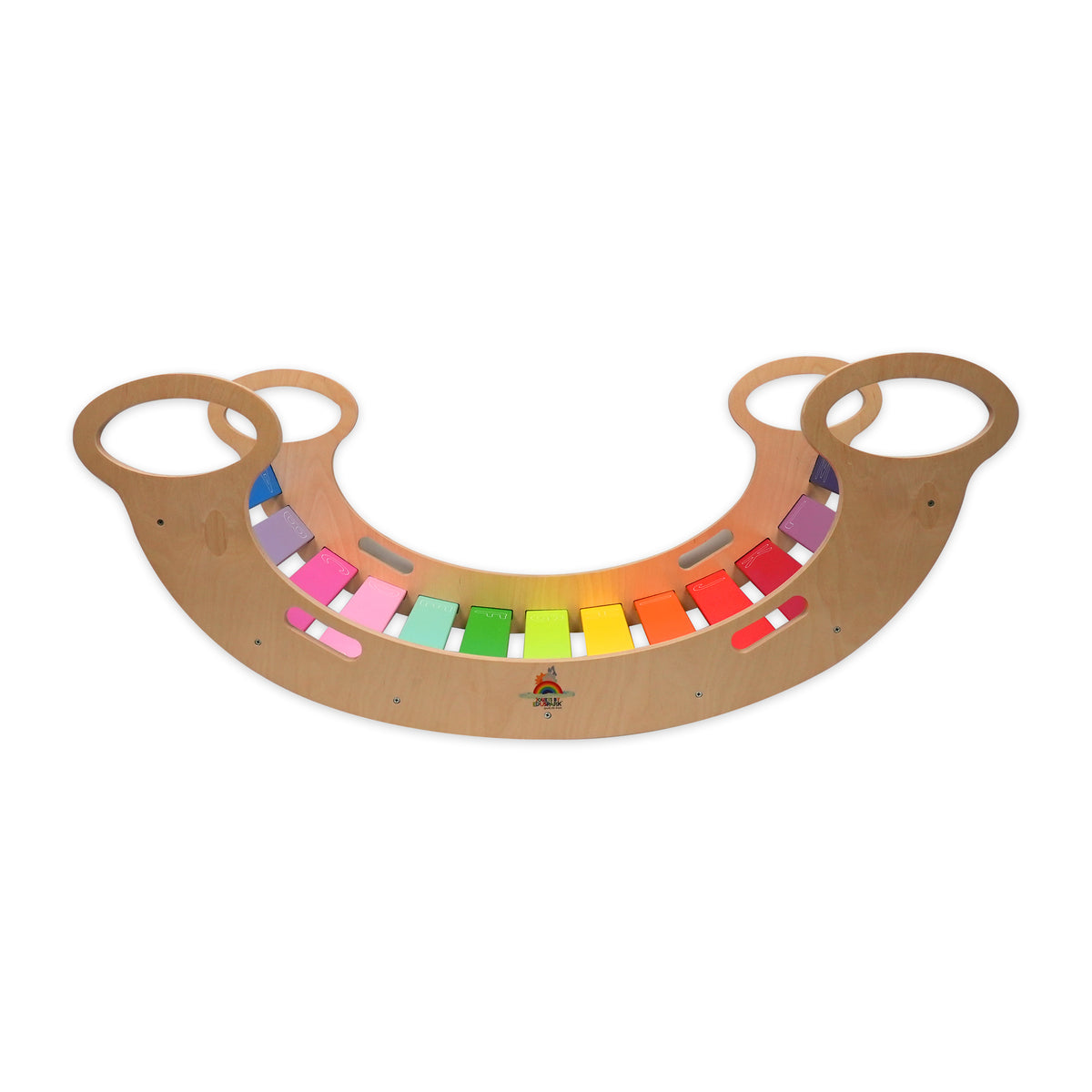 Wooden Rainbow Rocker Chair - Eduspark Toys