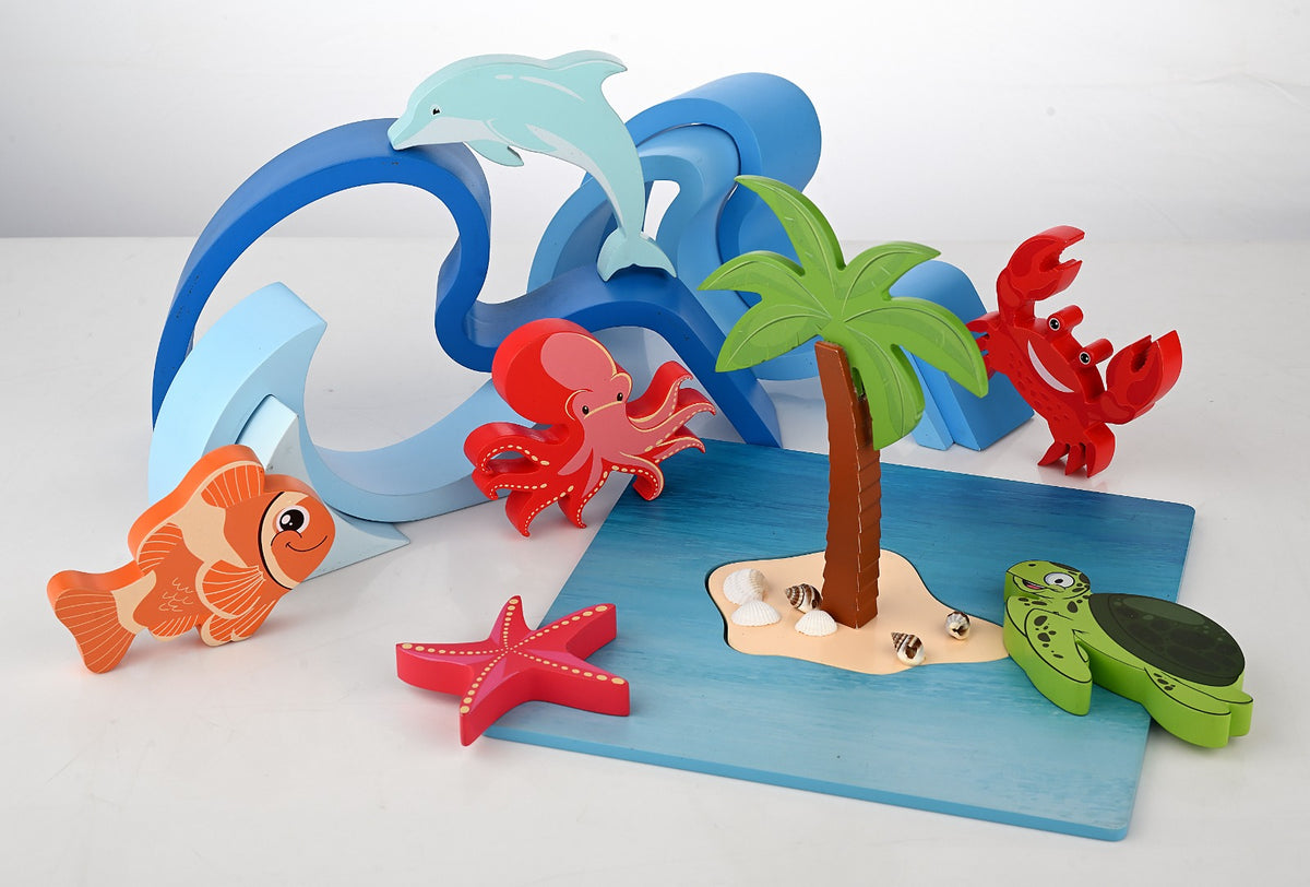 Wooden Sea Animals – Eduspark Toys