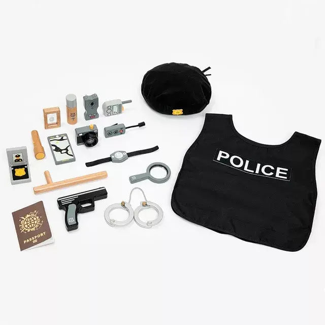 Wooden Police Costume Set - Eduspark Toys